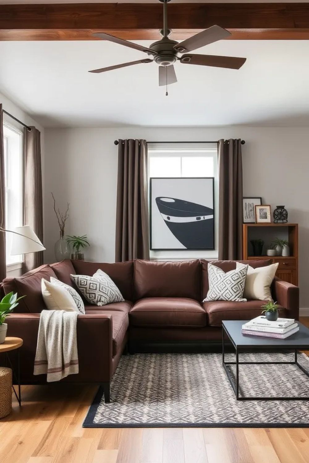 31 Dark Brown Couch Living Room Ideas - Designer-Approved Ways to Style ...