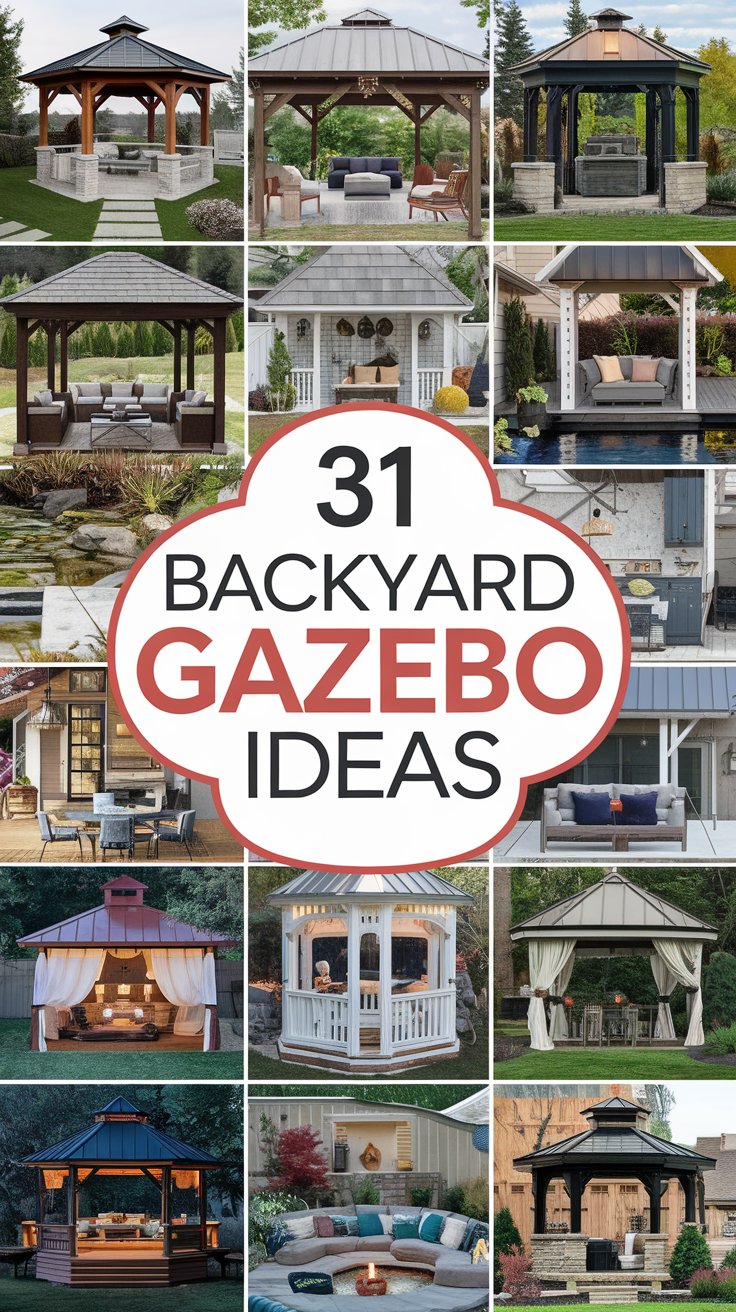 31 Backyard Gazebo Ideas That'll Make Your Neighbors Jealous (With Pictures!)