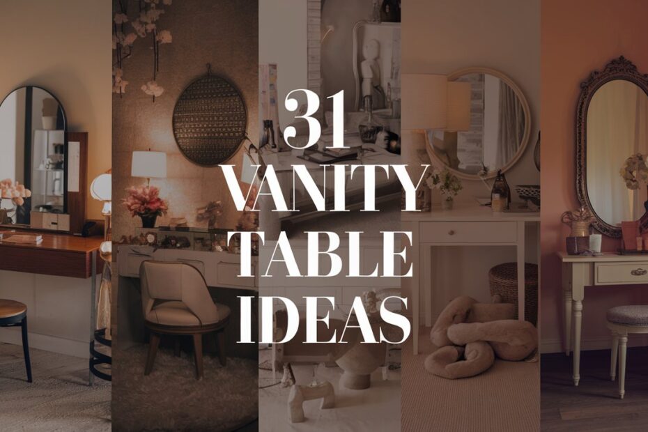 31 Vanity Table Ideas to Create Your Perfect Getting-Ready Spot