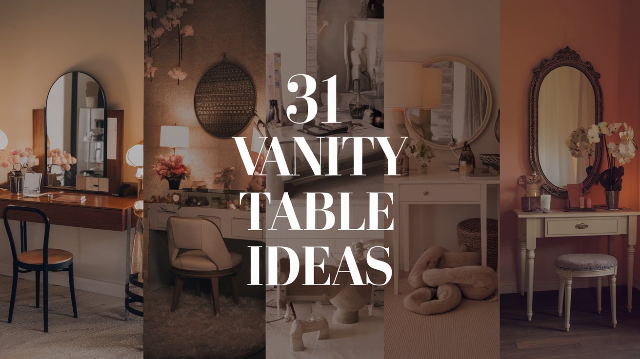 31 Vanity Table Ideas to Create Your Perfect Getting-Ready Spot