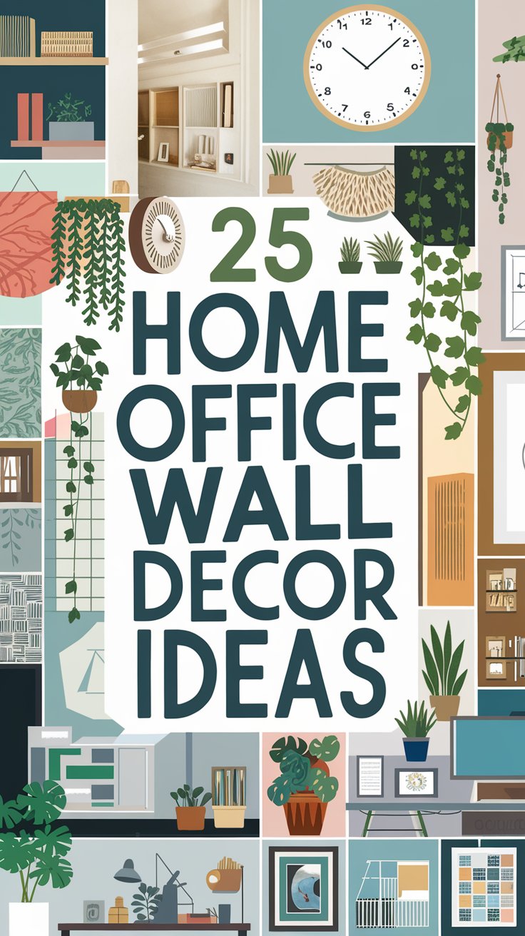 25 Home Office Wall Decor Ideas That Will Inspire Your Best Work