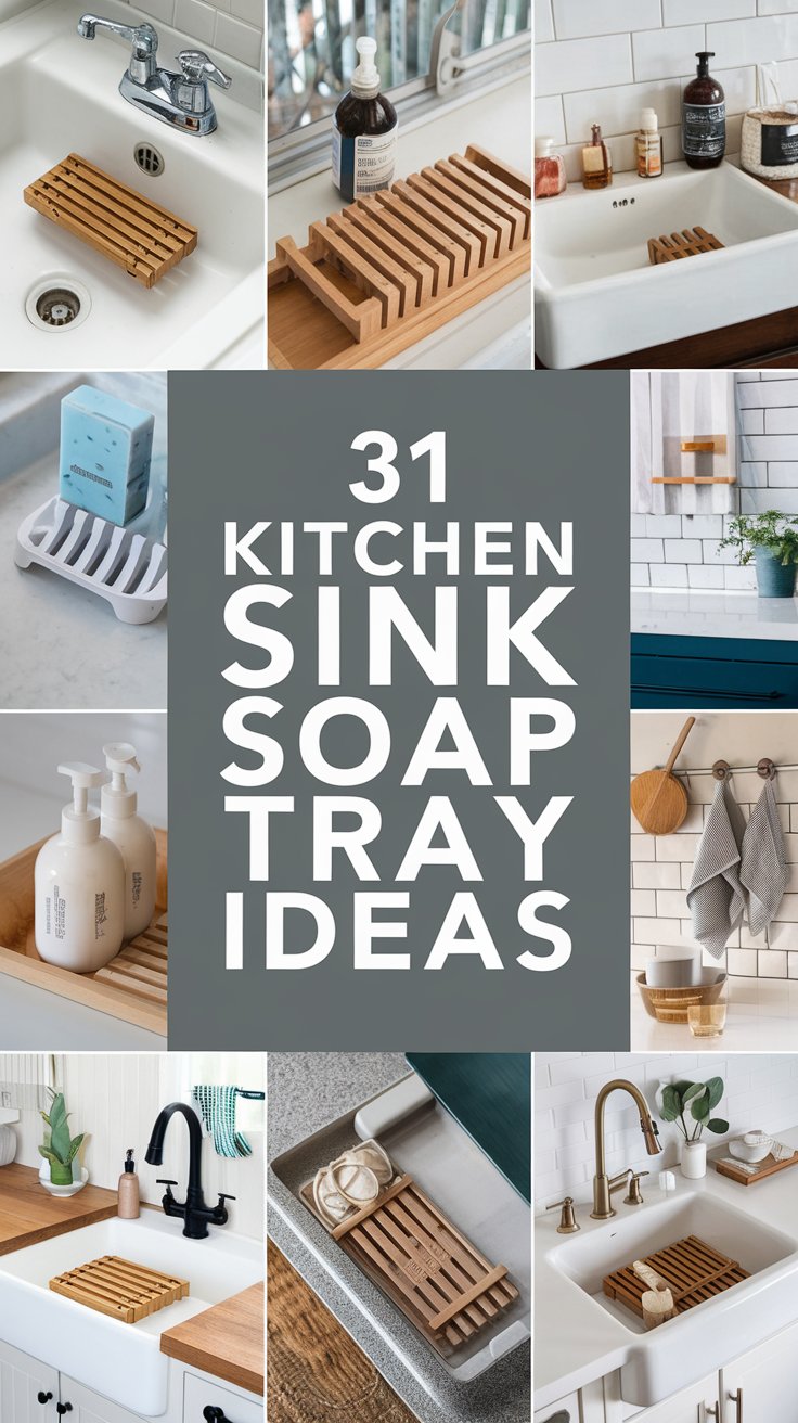 31 Kitchen Sink Soap Tray Ideas to Organize Your Sink Area