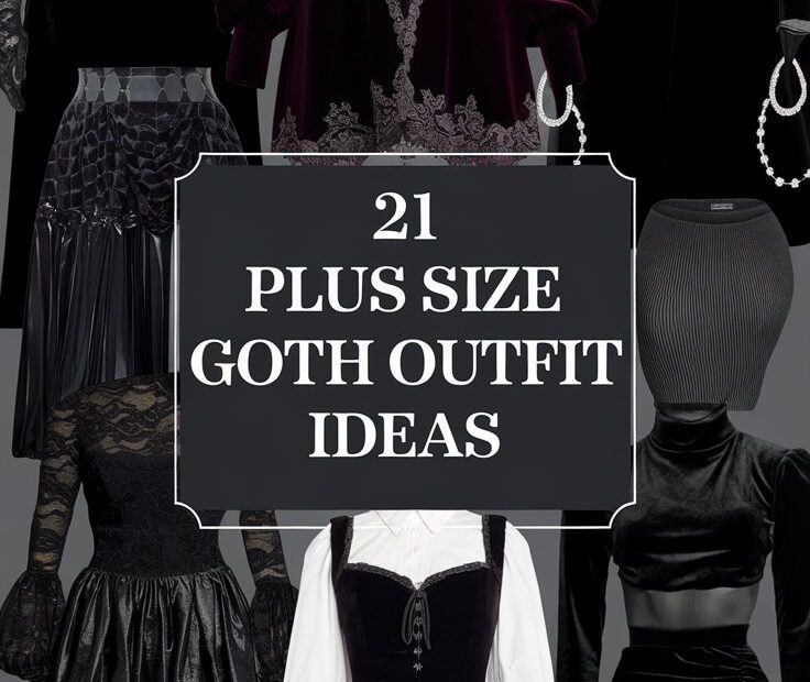21 Plus Size Goth Outfit Ideas That Celebrate Your Curves and Dark ...