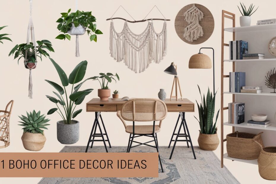 21 Boho Office Decor Ideas to Add Bohemian Style to Your Home Office