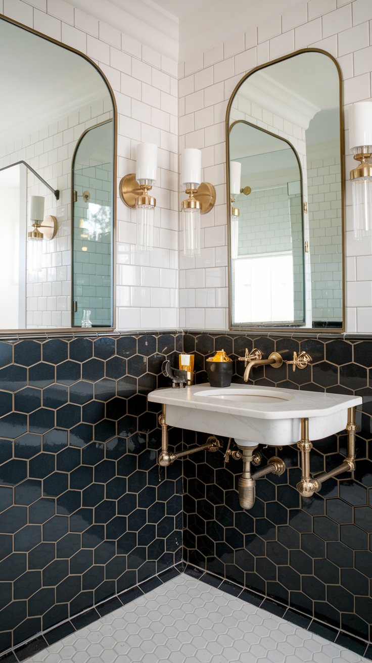 19 Half Tiled Bathroom Ideas to Get the Perfect Look