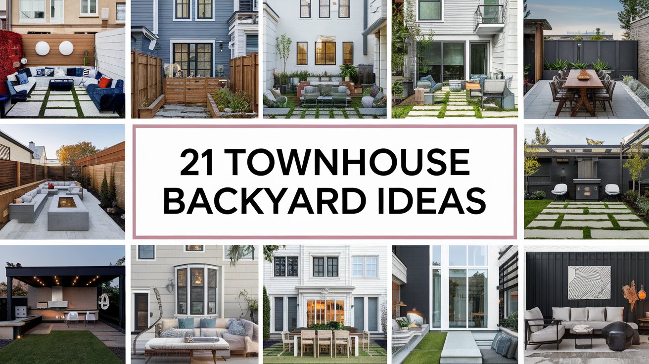21 Townhouse Backyard Ideas That Will Transform Your Small Space Into a ...