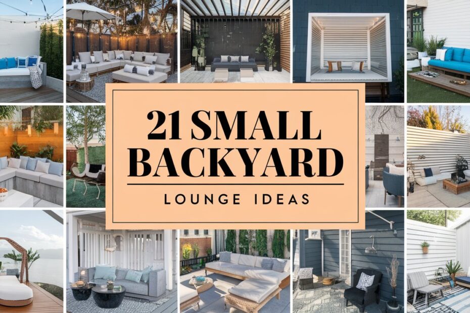 21 Small Backyard Lounge Ideas to Create Your Perfect Outdoor Retreat