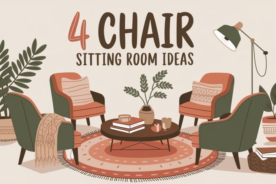 4 Chair Sitting Room Ideas That'll Make Your Space the Heart of Your Home