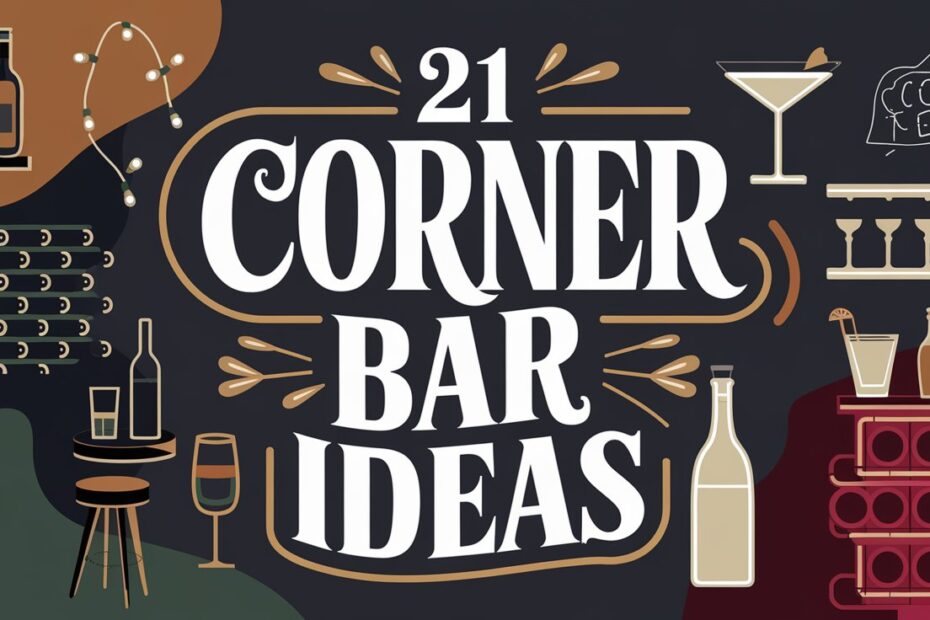 21 Corner Bar Ideas - From Industrial Chic to Bohemian Charm