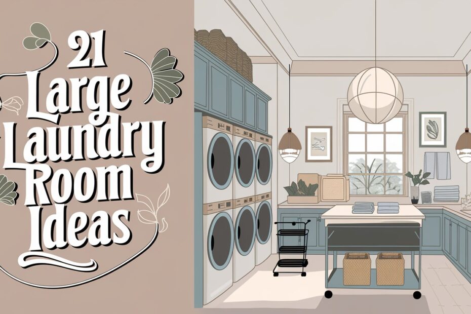 21 Large Laundry Room Ideas That Will Make You Actually Want to Do Laundry