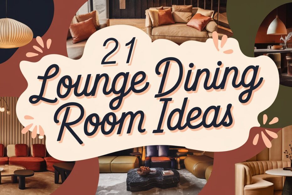21 Lounge Dining Room Ideas That Transform Your Space Into a Cozy Haven