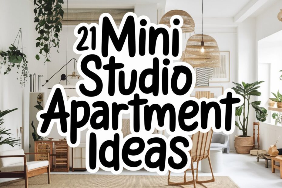 21 Mini Studio Apartment Ideas That Will Make You Love Small Space Living