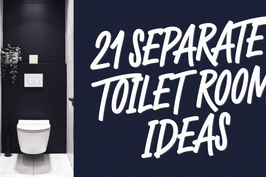 21 Separate Toilet Room Ideas That Will Transform Your Bathroom Into a ...