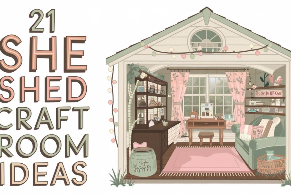 21 She Shed Craft Room Ideas to Build Your Dream Creative Sanctuary