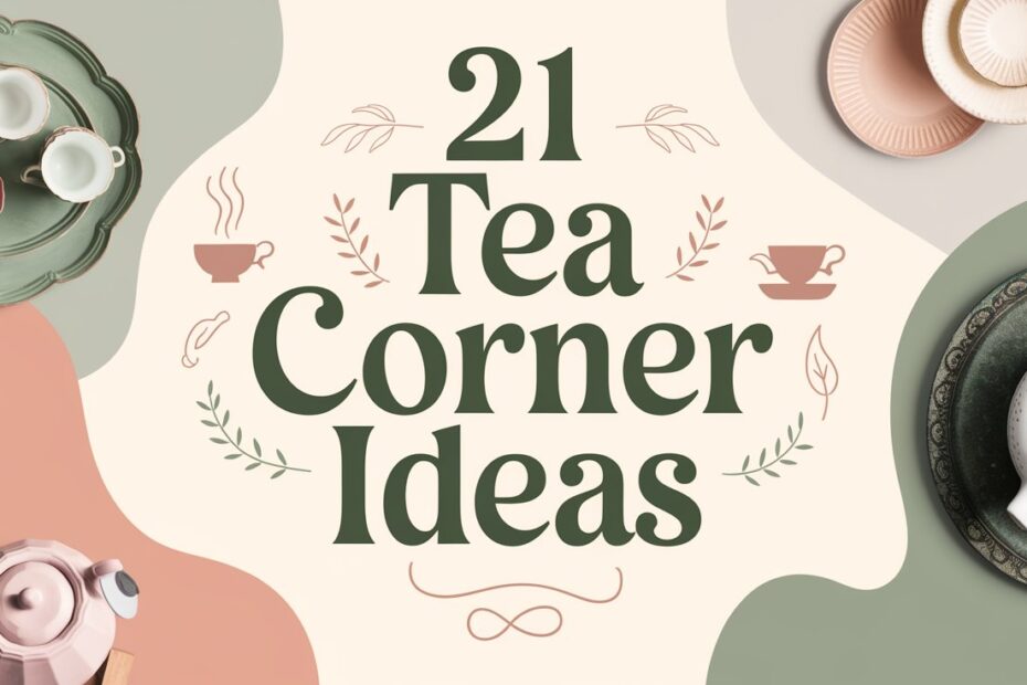 21 Tea Corner Ideas That Will Transform Any Space Into a Cozy Brewing Haven