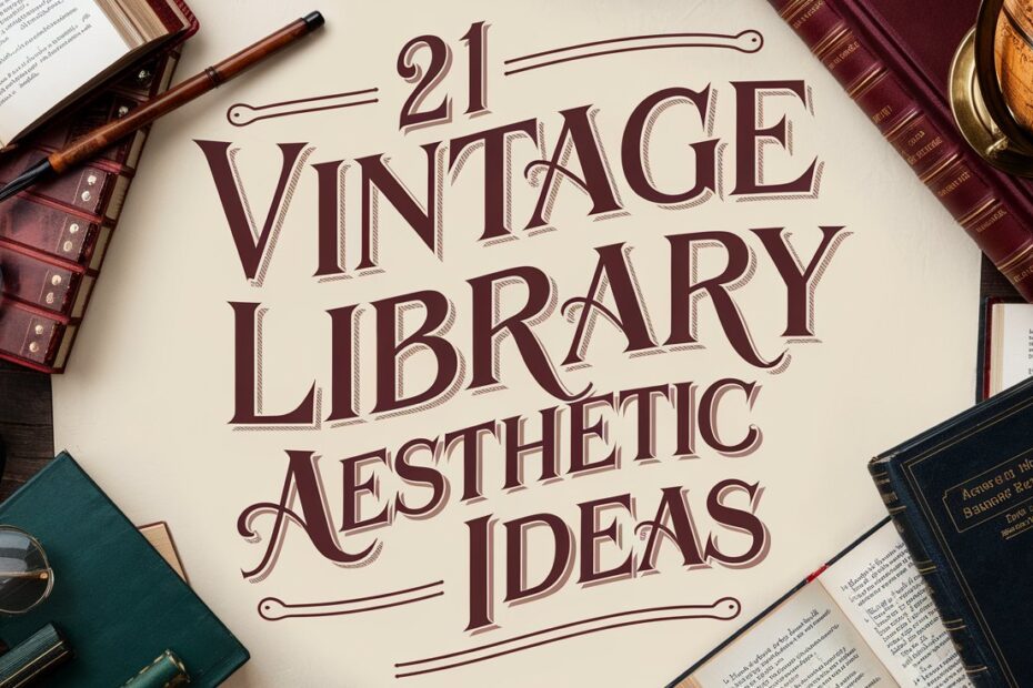 21 Vintage Library Aesthetic Ideas to Create Your Dream Literary Haven ...