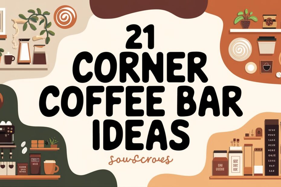 21 Corner Coffee Bar Ideas to Maximize Small Spaces and Big Style