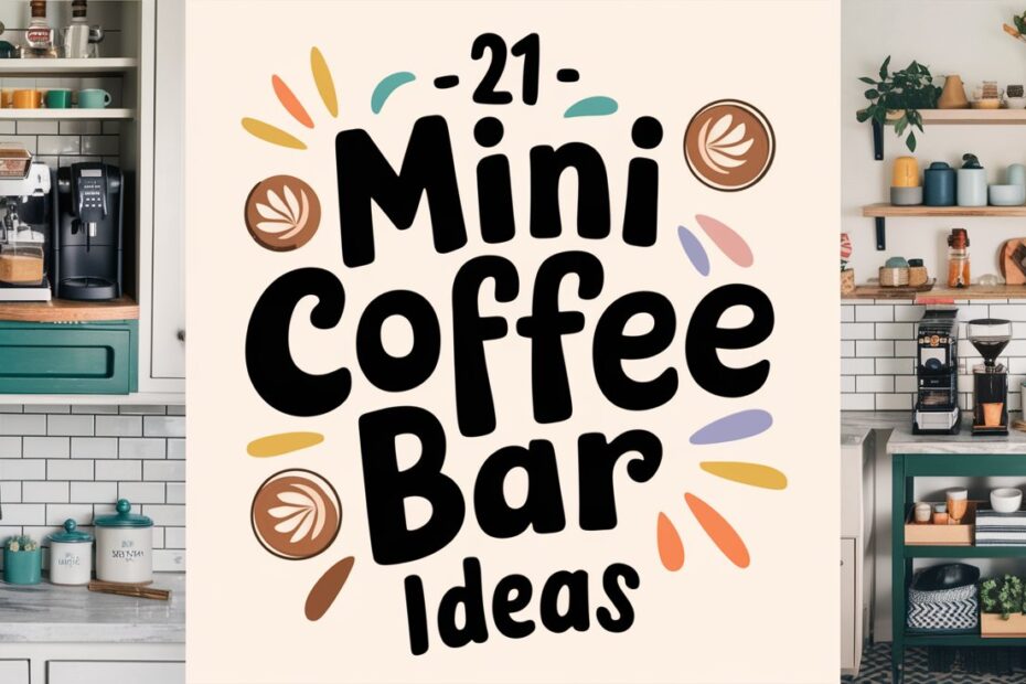 21 Mini Coffee Bar Ideas That Maximize Small Spaces and Style
