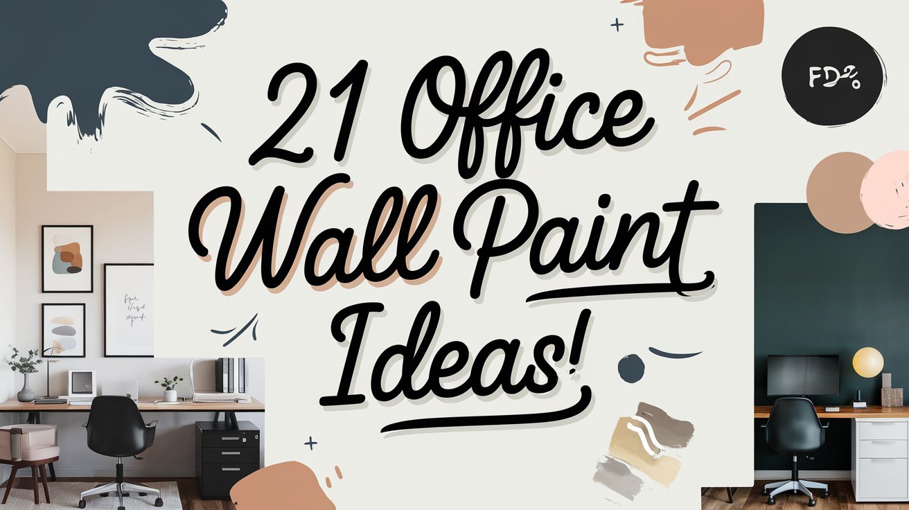 21 Office Wall Paint Ideas to Boost Focus and Creativity at Work