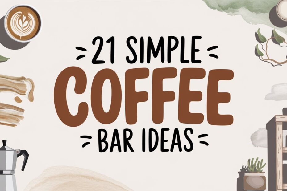 21 Simple Coffee Bar Ideas That Transform Any Space Into a Morning Paradise