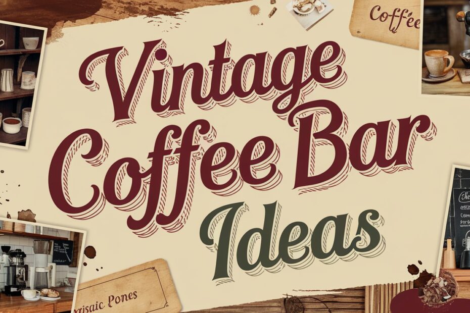 21 Vintage Coffee Bar Ideas That Transform Any Space Into a Cozy Retro ...