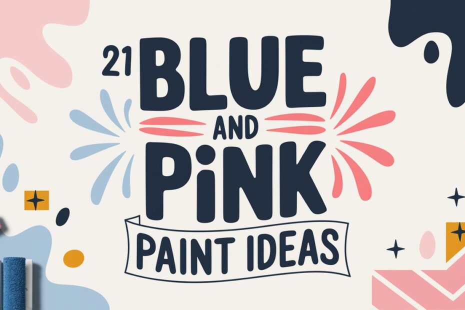 Blue and Pink Wall Paint Ideas: 21 Dreamy Color Combinations That ...