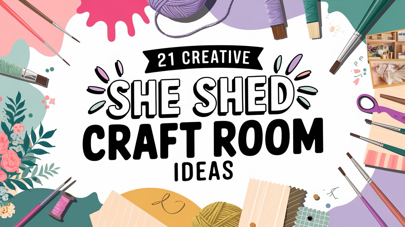 21 Creative She Shed Craft Room Ideas - Creative Designs to Transform ...
