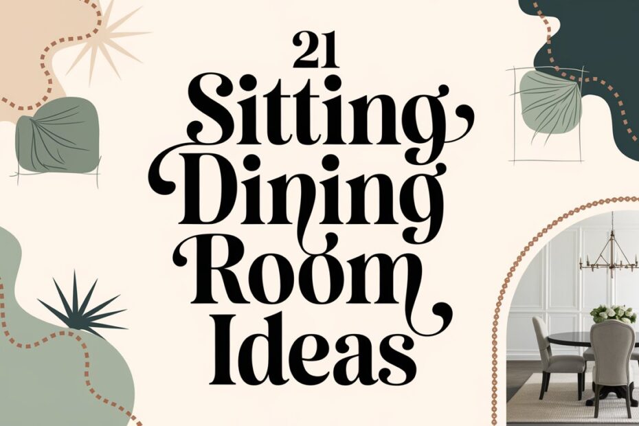 21 Sitting Dining Room Ideas That Transform Any Space Into a Stylish Haven