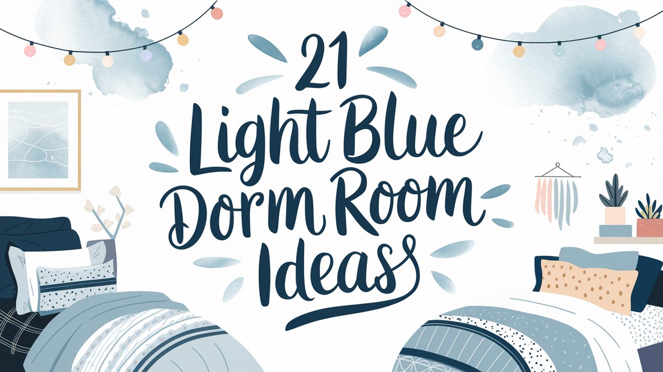 Light Blue Dorm Room Ideas: 21 Dreamy Ways to Transform Your College Space