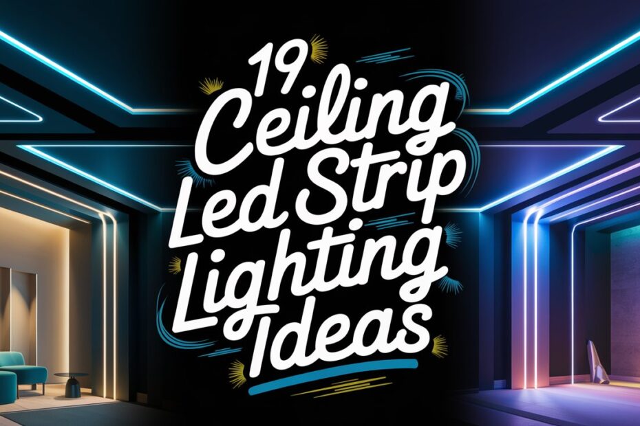 Ceiling LED Strip Lighting Ideas: 19 Ways to Transform Your Space with ...
