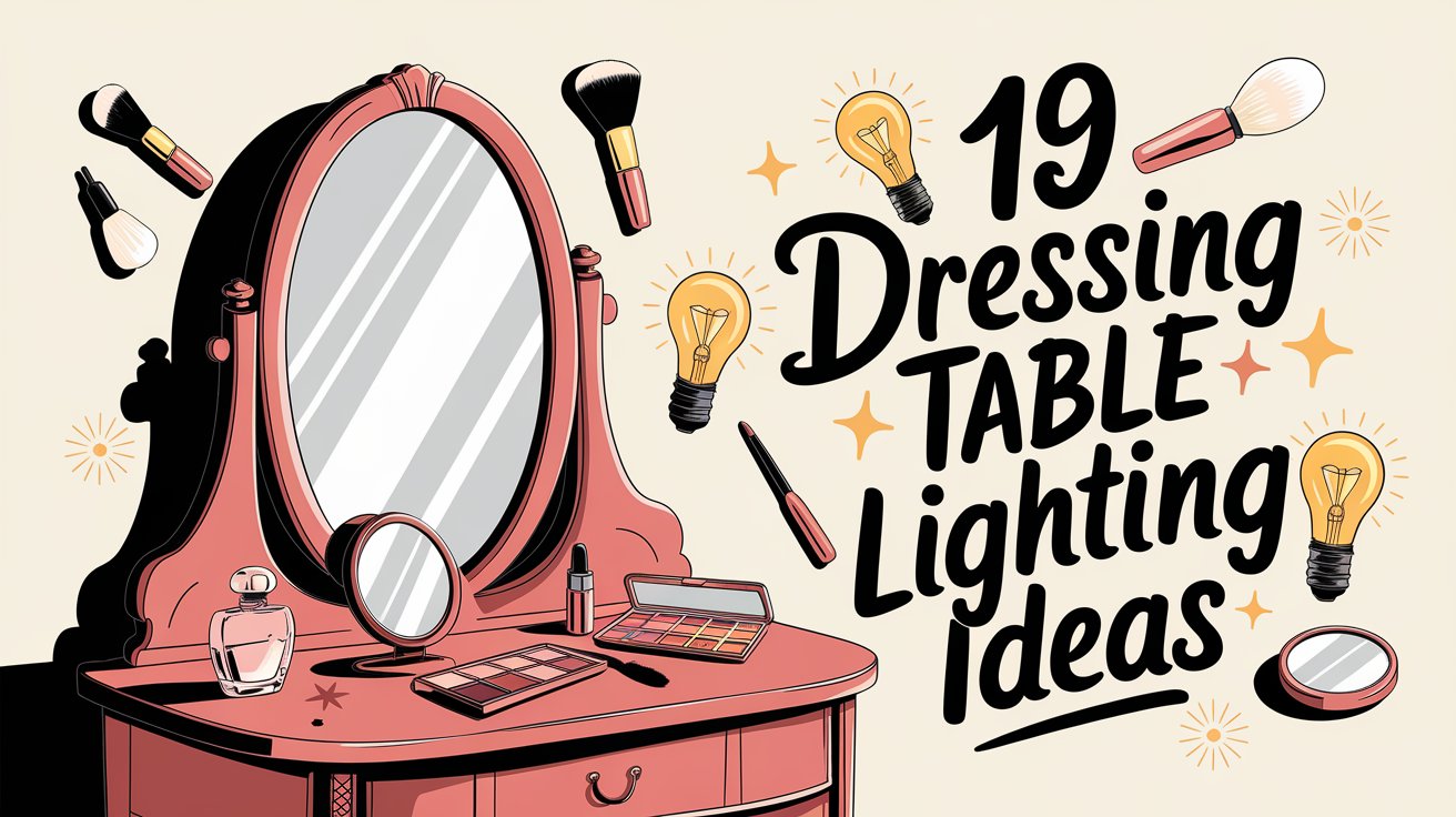 Dressing Table Lighting Ideas: 19 Ways to Illuminate Your Vanity in Style