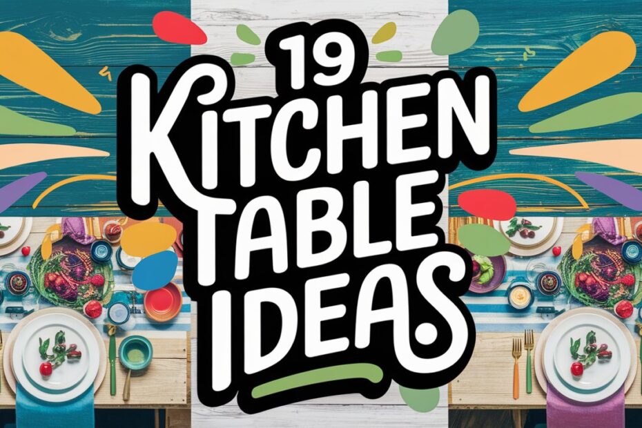 Kitchen Table Ideas: 19 Stunning Designs to Transform Your Dining Space