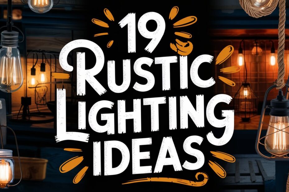 Rustic Lighting Ideas: 19 Stunning Ways to Illuminate Your Home with Warmth