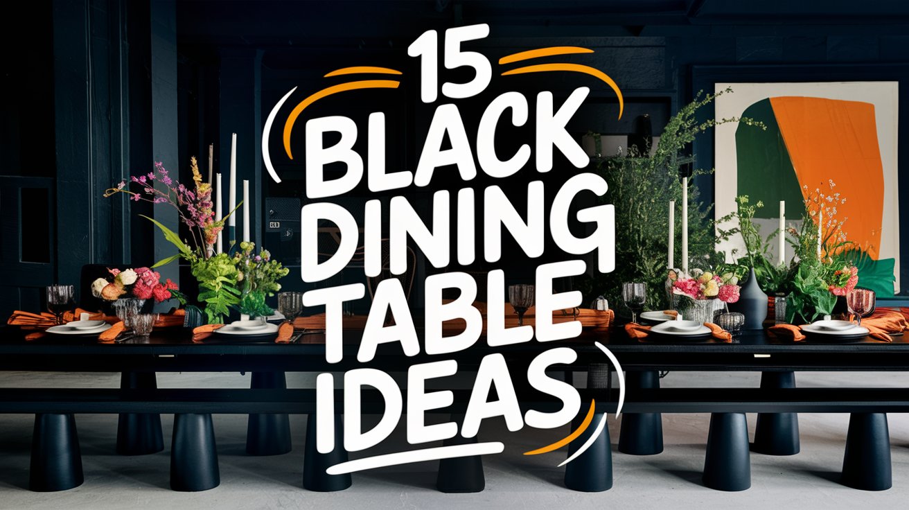 Black Dining Table Ideas: 15 Stunning Ways to Style Your Space