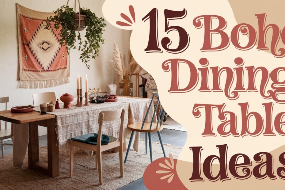 Boho Dining Table Ideas: 15 Free-Spirited Ways to Transform Your Space