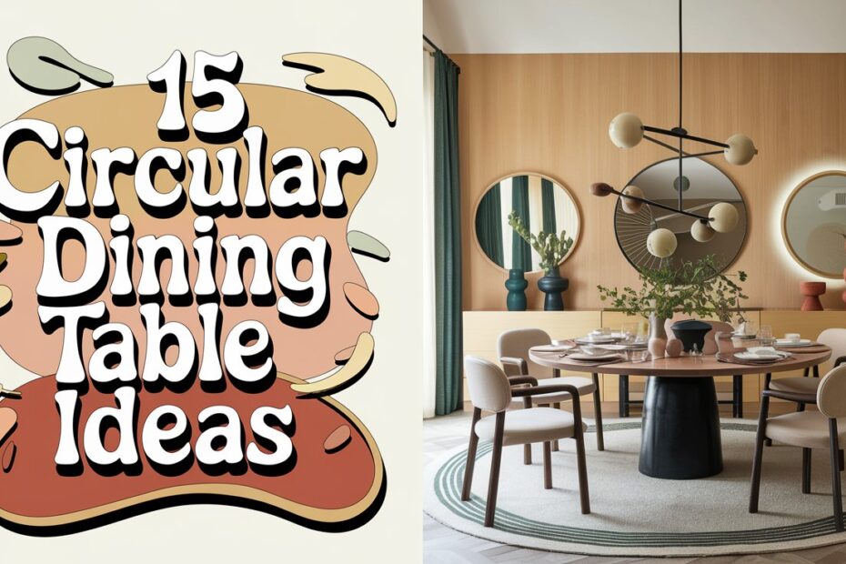 Circular Dining Table Ideas: 15 Stunning Designs to Transform Your Space