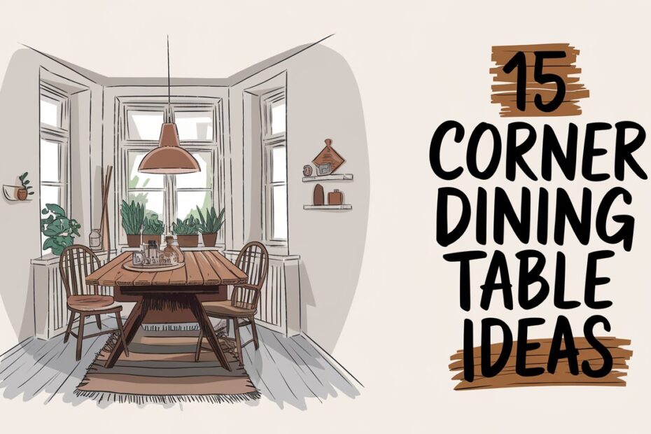 Corner Dining Table Ideas: 15 Cozy Designs to Transform Your Space