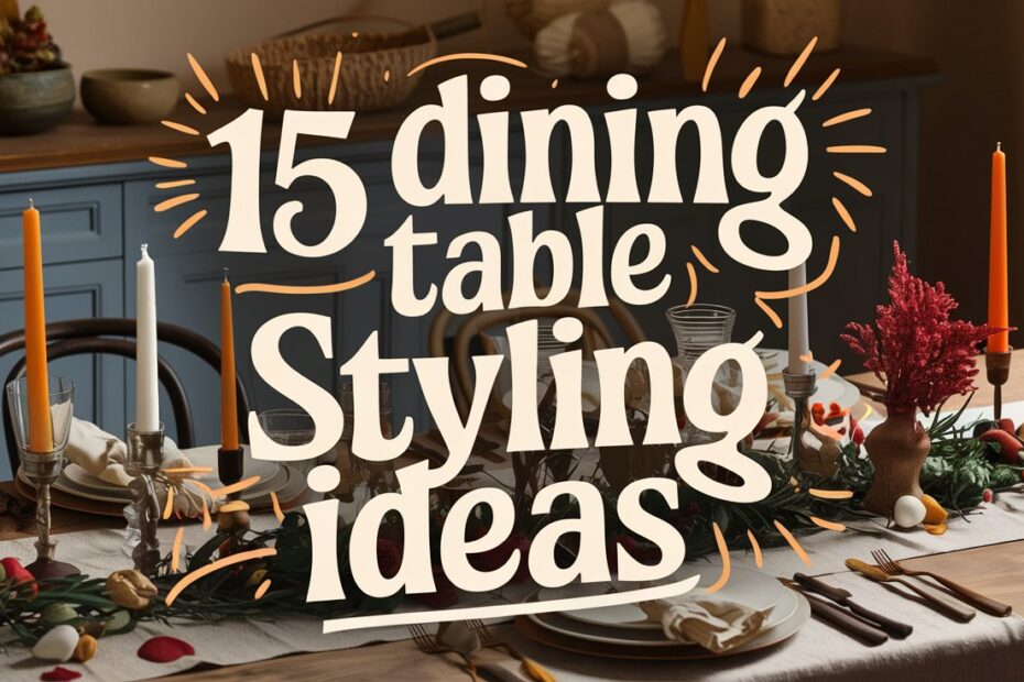 Dining Table Styling Ideas That'll Make Every Meal Feel Special (15 ...