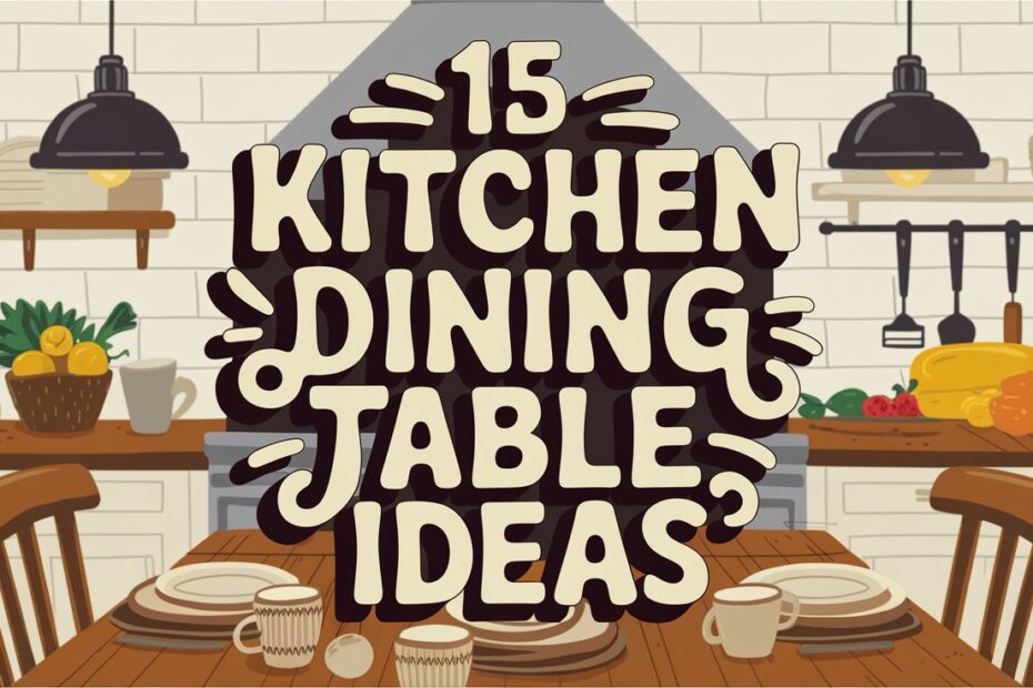 Kitchen Dining Table Ideas: 15 Stunning Styles to Transform Your Space