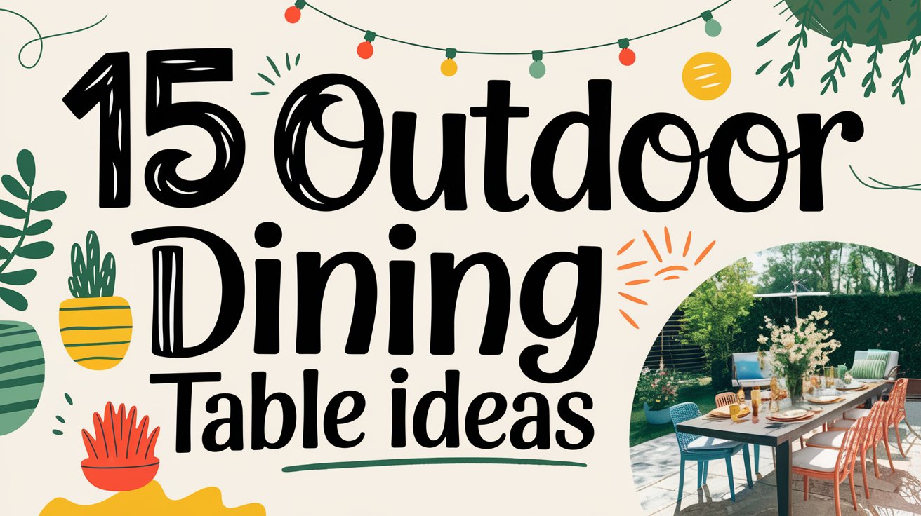 Outdoor Dining Table Ideas: 15 Stunning Ways to Transform Your Alfresco ...