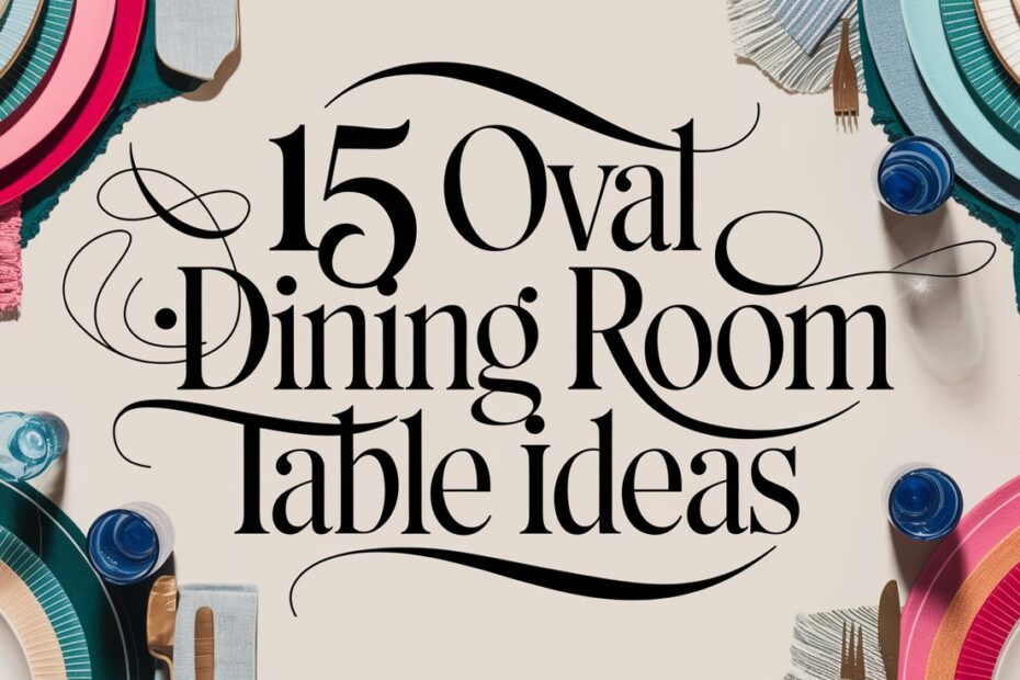 Oval Dining Room Table Ideas: 15 Stunning Ways to Transform Your Space