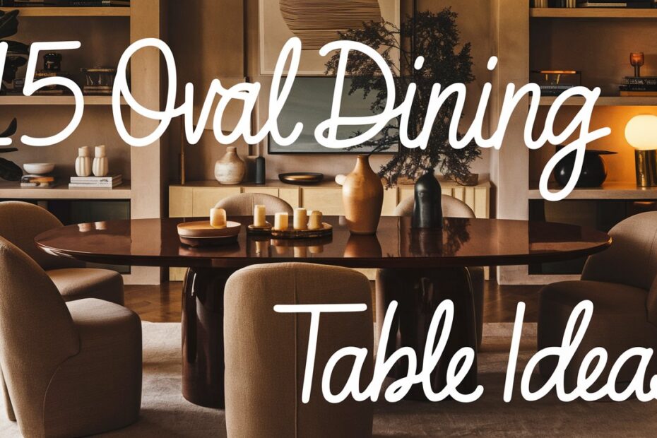 Oval Dining Table Ideas: 15 Stunning Ways to Transform Your Dining Space