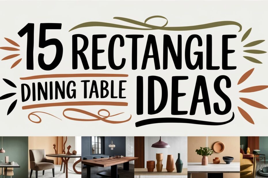 Rectangle Dining Table Ideas: 15 Stunning Ways to Transform Your Dining ...