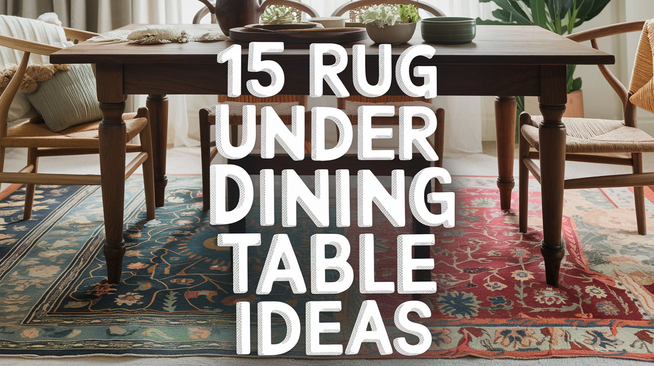 Rug Under Dining Table Ideas: 15 Stunning Ways to Transform Your Space