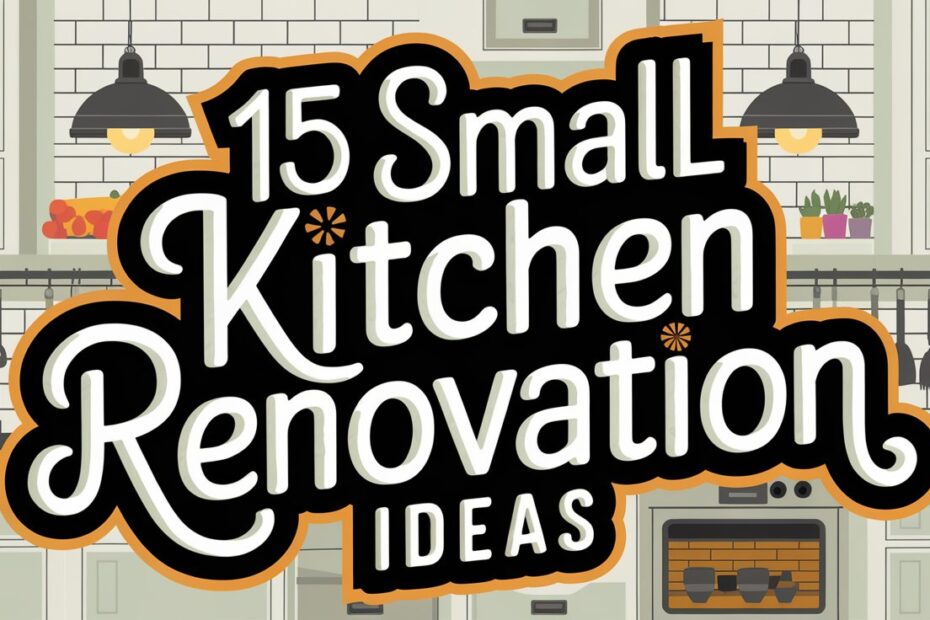 Small Kitchen Renovation Ideas: 15 Genius Ways to Transform Your ...