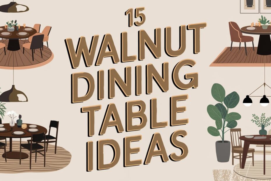 Walnut Dining Table Ideas: 15 Stunning Designs to Transform Your Dining ...