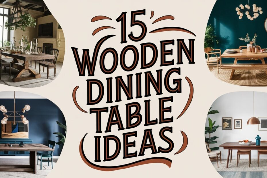 Wooden Dining Table Ideas: 15 Stunning Designs to Transform Your Dining ...